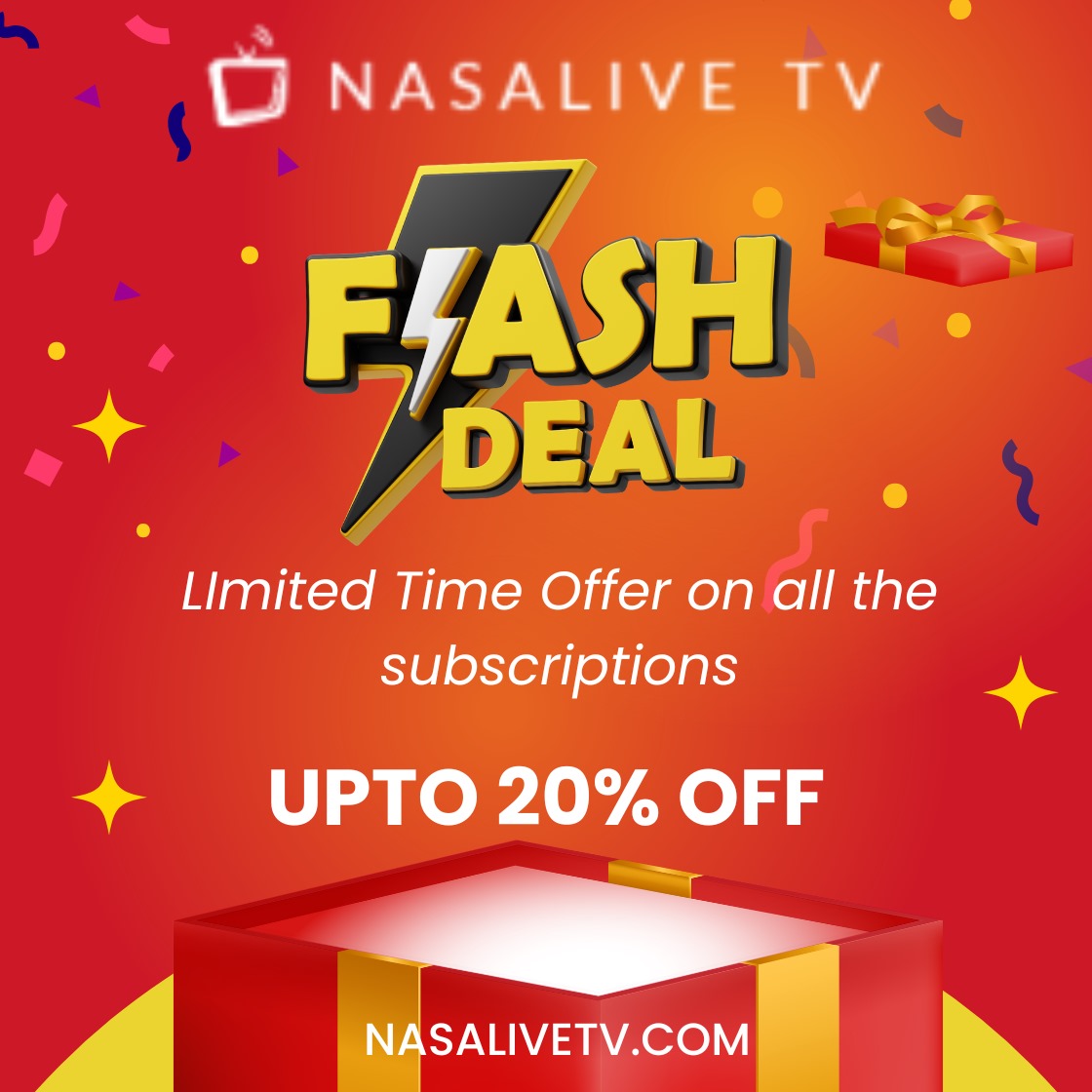 Get 1 Year IPTV Service Subscription with 20% Discount